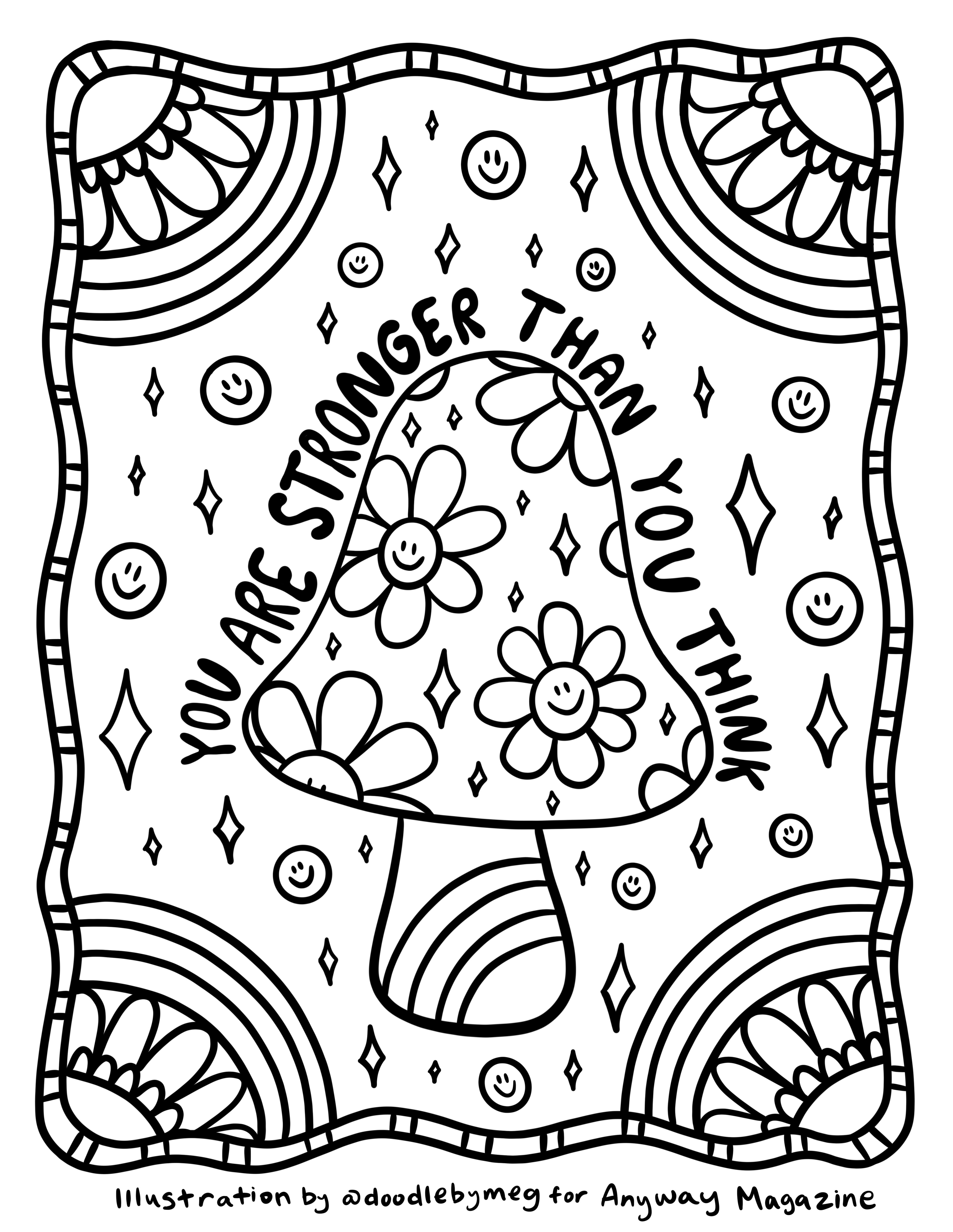 Coloring Sheet – Anyway Mag